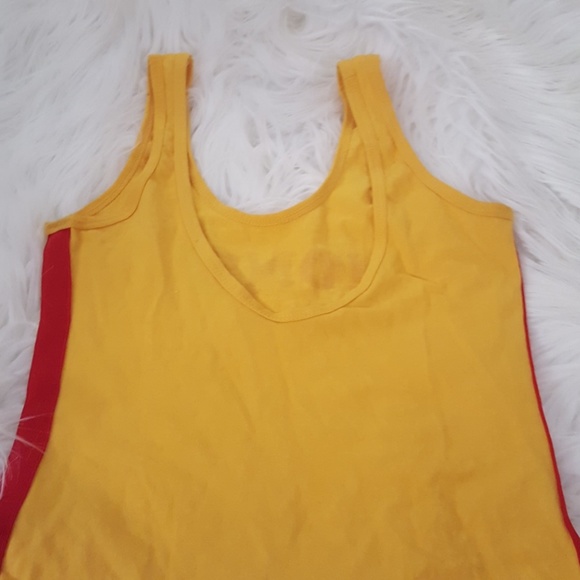 Tops | Honey Yellow And Red Bodysuit | Poshmark